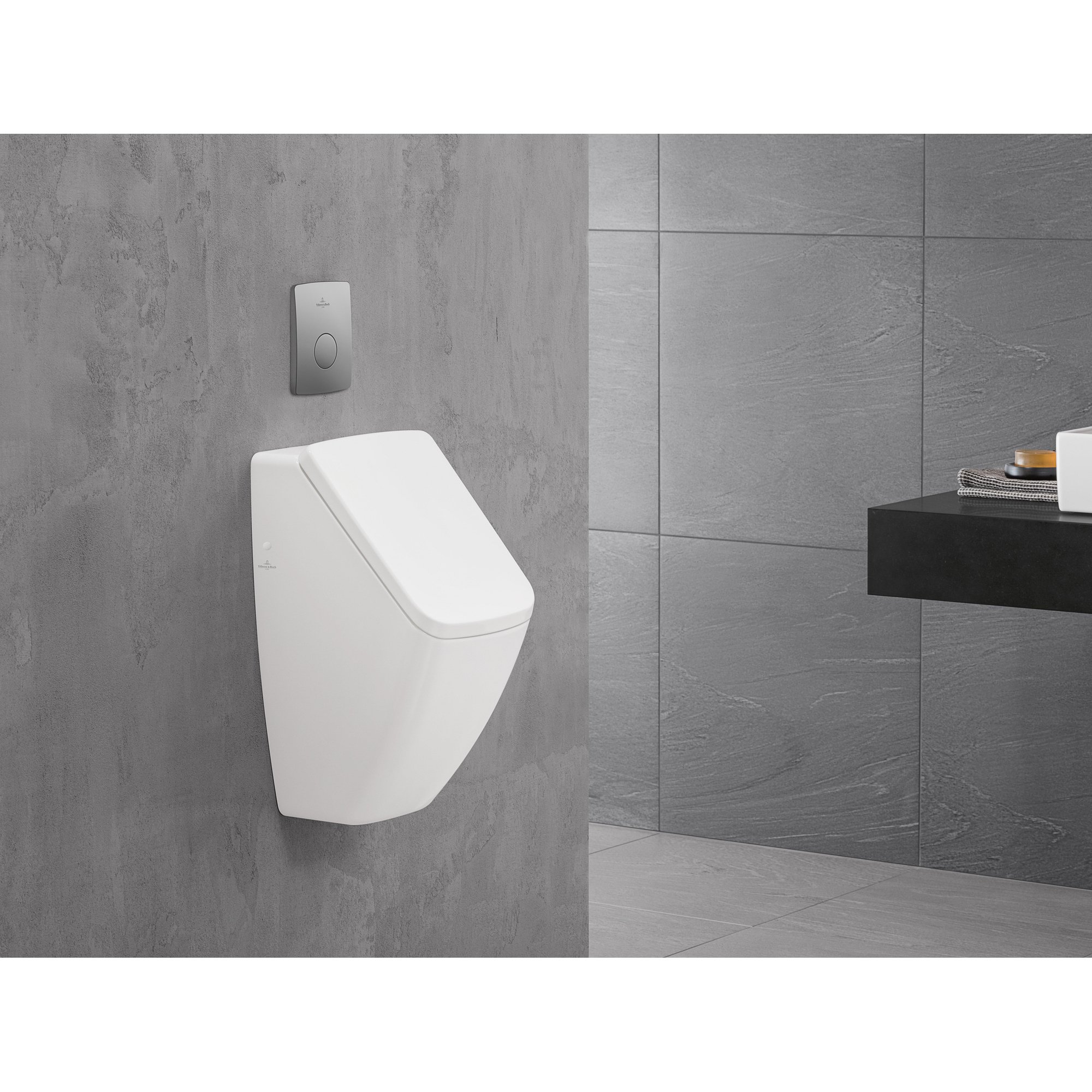 Villeroy & Boch Venticello deksel v. urinoir met softclose chroom/wit ...
