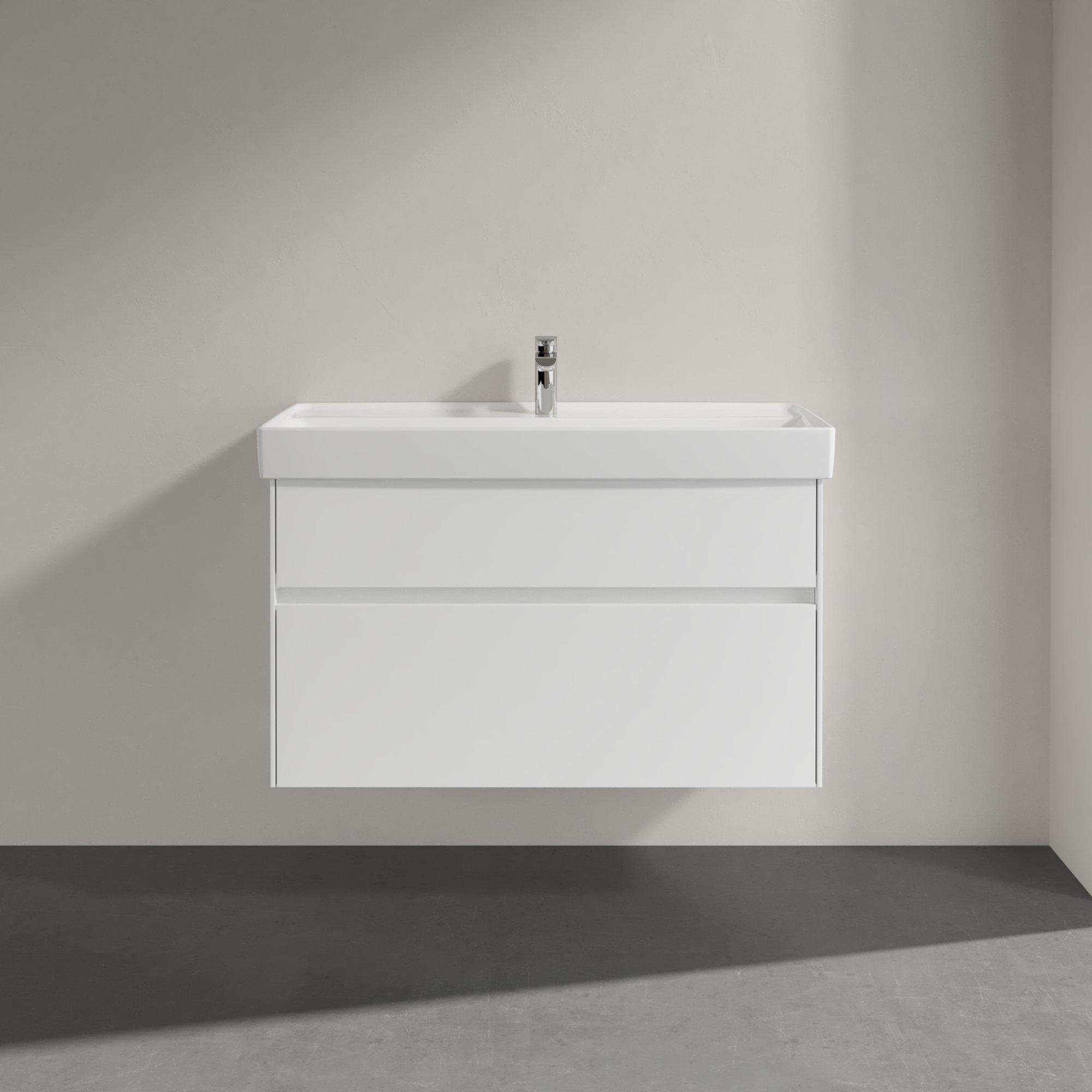 Villeroy & Boch Collaro wastafelonderkast - 95.4x54.6cm - 2 lades White ...